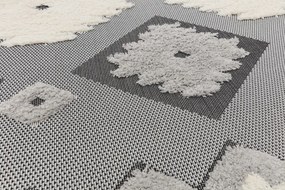 Tribeca Design Kusový koberec Mola Black/Cream Tribal Rozměry: 160x230 cm