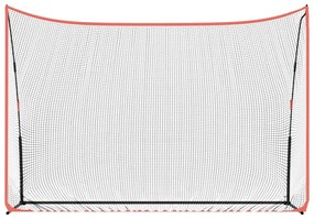 Golfová tréninková síť černá a červená 305x91x213 cm polyester,  93751