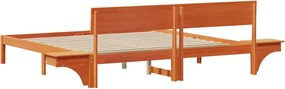 Rám postele Voskově hnědá 200 x 200 cm Masivní borové dřevo 3385750