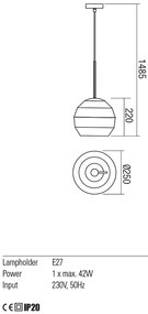 Redo Závěsné svítidlo Anaru Barva: Bílá