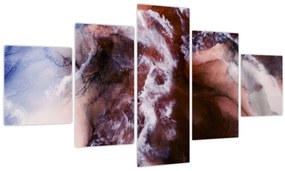 Obraz - Fialový mramor N⁰3 (125x70 cm)