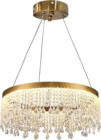 Toolight Toolight, LED závěsné osvětlení 40cm, 18W, 4000K, APP1730-1CP, zlatá, OSW-04341