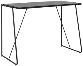OnaDnes -20% Černý lakovaný pracovní stůl Tenzo Work I 100 x 55 cm