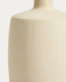 Krémová váza z papírmaše (výška 26 cm) Mireni – Kave Home