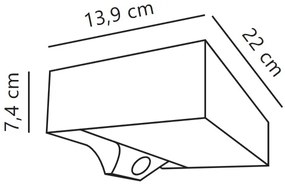 Nordlux - LED Solární nástěnné svítidlo se senzorem MONAY LED/5W/5V IP44