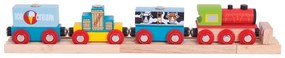 Bigjigs Rail Vlak se zbožím + 3 koleje