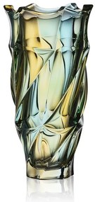 KŘISTÁLOVÁ VÁZA BOHEMIA FLAMENCO LEMON 300MM