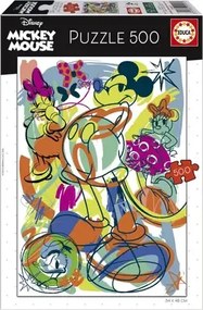 EDUCA Puzzle Mickey a přátelé / 500 dílků