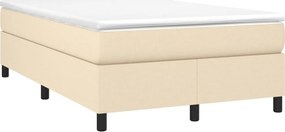 vidaXL Box spring postel s matrací 120x200 cm textil [3144412] Barva: Černá