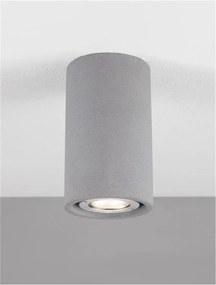 NV 9540210 Venkovní stropní svítidlo EMILE šedý beton skleněný difuzor LED 5W 3000K 120-230V IP65 - NOVA LUCE