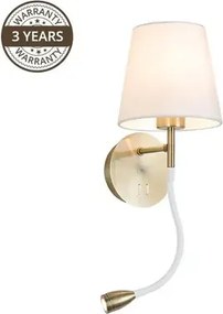 Domoletti Ramzi 18237-AB / Nástěnná lampa / E27 / 60W / LED 3W