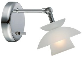 Halo Design 710782 nástěnná lampa Dallas opal/chrom, 15cm