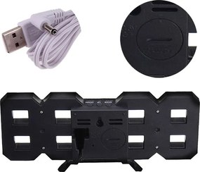Verk Group Led budík elektronický teploměr s alarmem