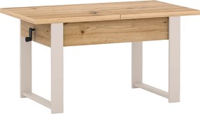 Rozkládací polohovací konferenční stolek HOGO 3v1 | 120-157x62,5-74,5x67 cm | síla horní desky 32 mm | artisan/nohy kašmír