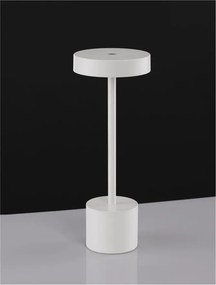 NV 9002863 Venkovní stolní lampa FUMO bílý hliník a akryl LED 2W 3000K 220-240V 163st. IP54 vypínač na těle / USB kabel - NOVA LUCE