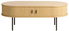 Konferenční stolek v dekoru dubu v přírodní barvě 60x120 cm Nola – Unique Furniture