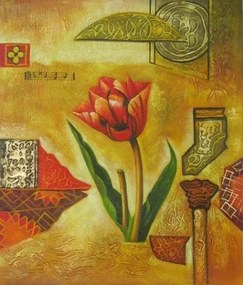 Tulipán na poušti - 120 x 90 cm