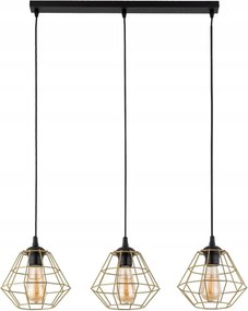 Trojité závěsné svítidlo drátěnka lišta nad stůl Diamond New 4642 Tk Lighting