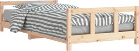 vidaXL Dětská postel 90 x 190 cm masivní borové dřevo [834432] Barva: Černá