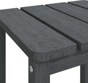 Zahradní stolek Adirondack antracitový 38 x 38 x 46 cm HDPE 318642