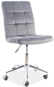 Casarredo - Komfort nábytek Kancelářská židle Q-020, VELVET šedá