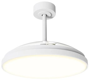 Aigostar-LED Stmívatelný str. ventilátor LED/50W/230V 2700-6500K 106cm+DO bílá
