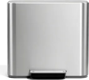 SIMPLEHUMAN Pedálový odpadkový koš DUAL MINI / Tříděný odpad / 15 l /