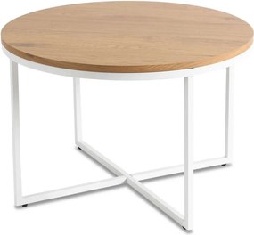 Konferenční stolek Lipari, dub zlatý / bílá