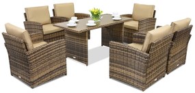 Zahradní nábytek Monaco Premium 6 Garden Point hnědý