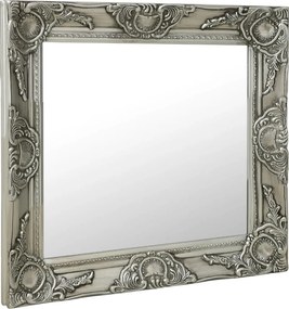 vidaXL Nástěnné zrcadlo barokní styl 60 x 60 cm [320334] Barva: Černá