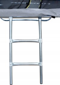 JU Trampolína 8 ft s žebříkem a vnitřní sítí, černá