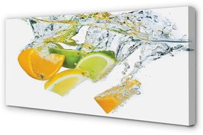 Obrazy na plátně voda citrus 140x70 cm