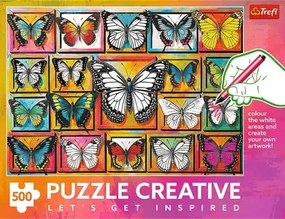 TREFL Puzzle Creative Sbírka motýlů / 500 dílků / 48 x 34 cm