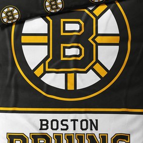 Mikroplyšové ložní povlečení NHL Boston Bruins - 70 x 90 cm + 140 x 200 cm