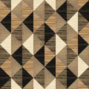 Geometrická vliesová tapeta, imitace rohože 357216, Matières - Wood, Origin