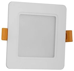 Vestavný LED panel 5W 400lm, teplá, čtvercový, 9,5cm