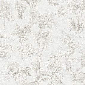 Vliesová tapeta s palmami, listy a leopardy 38021-1, Dimex 2023, AS Creation