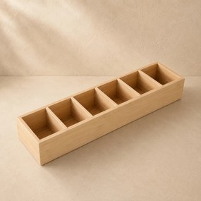 Bambusový organizér na stůl, 38 x 8 x 7 cm