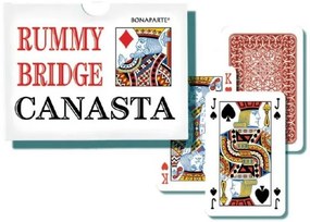 Canasta společenská hra - karty 108ks v papírové krabičce 12x9x2cm