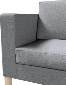 Potah na pohovku IKEA  Karlanda rozkládací, krátký barva šedá látka pletený vzor
