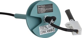 Moderní modrá závěsná lampa s integrovanou stropní deskou - Chuba