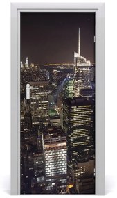 Fototapeta samolepící na dveře New York noc 75x205 cm