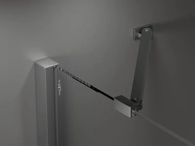 Mexen Velar Duo, sprchový kout s posuvnými dveřmi 90 x 90 cm, 8mm šedé sklo, broušený grafit, 871-090-090-42-95