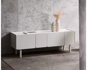 Designový TV stolek Feliciana 160 cm bílý