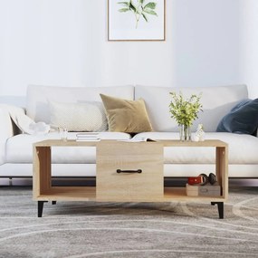 vidaXL Konferenční stolek 102x50x40 cm kompozitní dřevo [812699] Barva: bílá s vysokým leskem