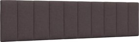 Rám postele bez matrace Hanko tmavě hnědý 200 x 200 cm textil 3310415