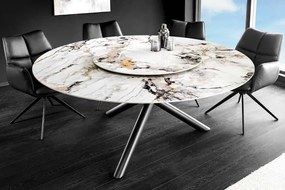 Kulatý stůl do jídelny Spin vícebarevná keramika 150cm
