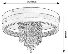 Rabalux 71352 - LED Stropní svítidlo MARIBELL 20W/230V 3000/3500/4000K pr. 30 cm