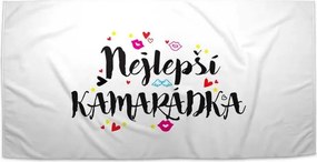 Sablio Ručník Nejlepší kamarádka - 50x100 cm