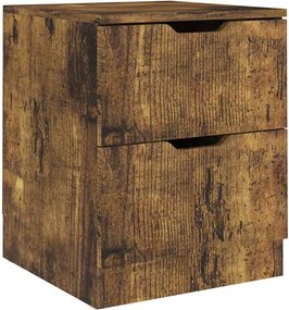 Noční stolky 2 ks kouřový dub 40 x 40 x 50 cm kompozitní dřevo 326740